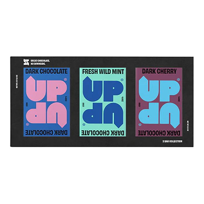 UP-UP - Trio Gift Box of Dark Chocolate Bars, 390g - Pack of 4 – PlantX UK