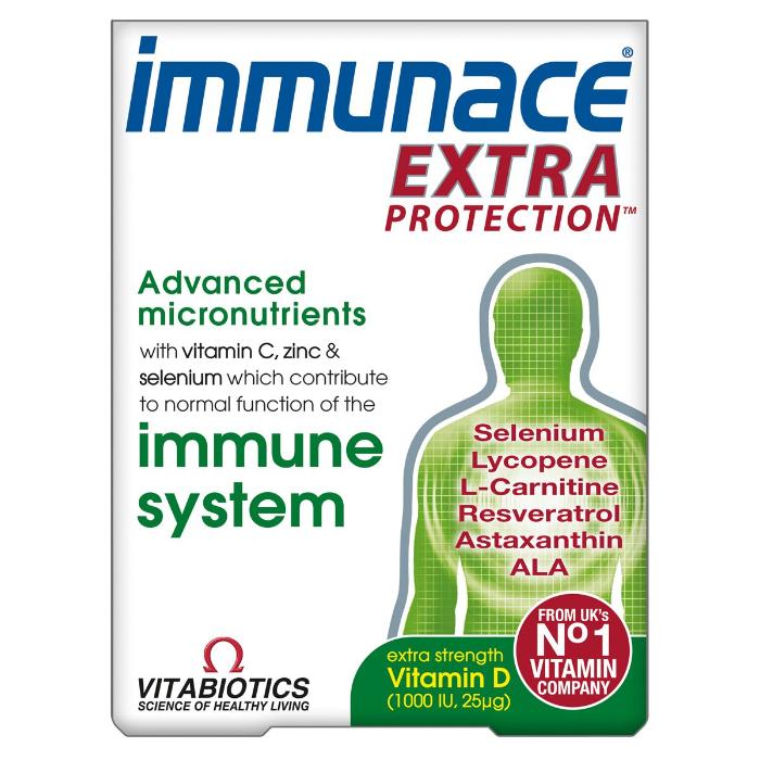 Vitabiotics - Immunace Extra Protection, 30 Tabs – PlantX UK