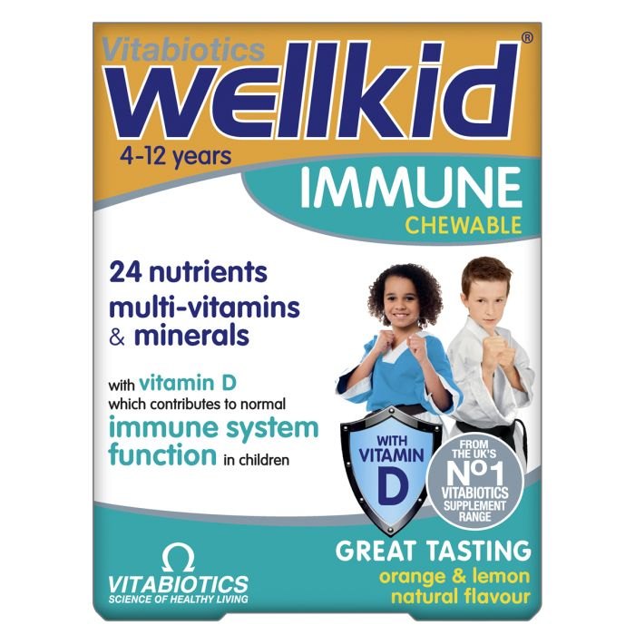 Vitabiotics - Wellkid Immune Chewable, 30 Tabs – PlantX UK