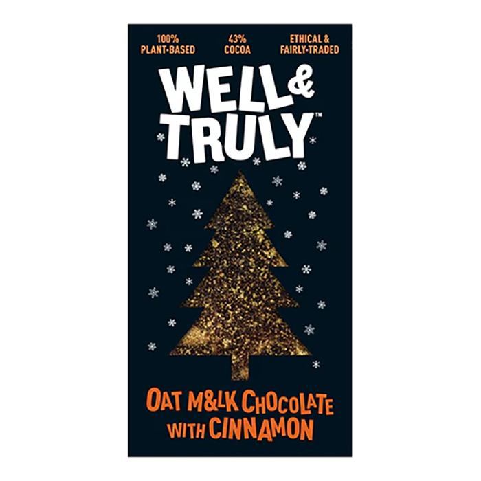 Well&Truly - Cinnamon Oat Milk Chocolate Bar, 90g - Pack of 10 – PlantX UK