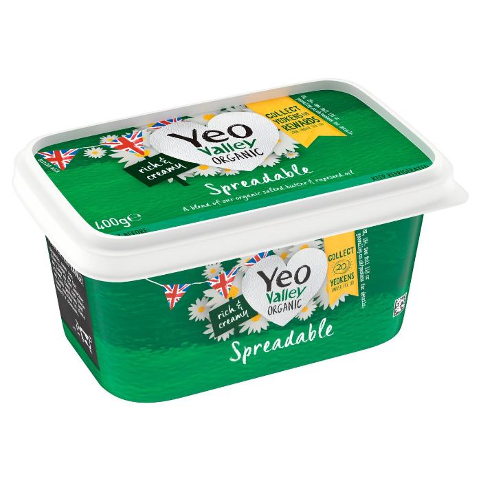 Yeo Valley - Organic Spreadable Butter, 400g | Pack of 8 – PlantX UK