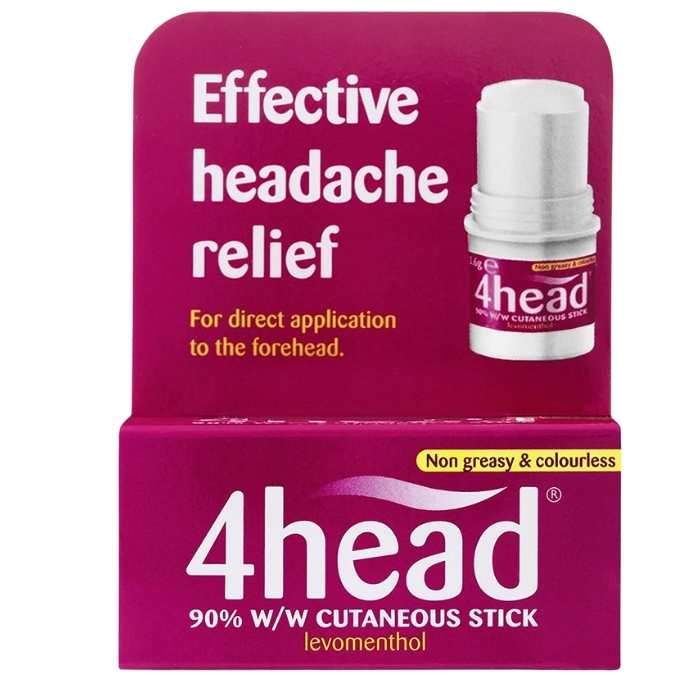 4Head - Headache Relief Stick, 3.6g – PlantX UK