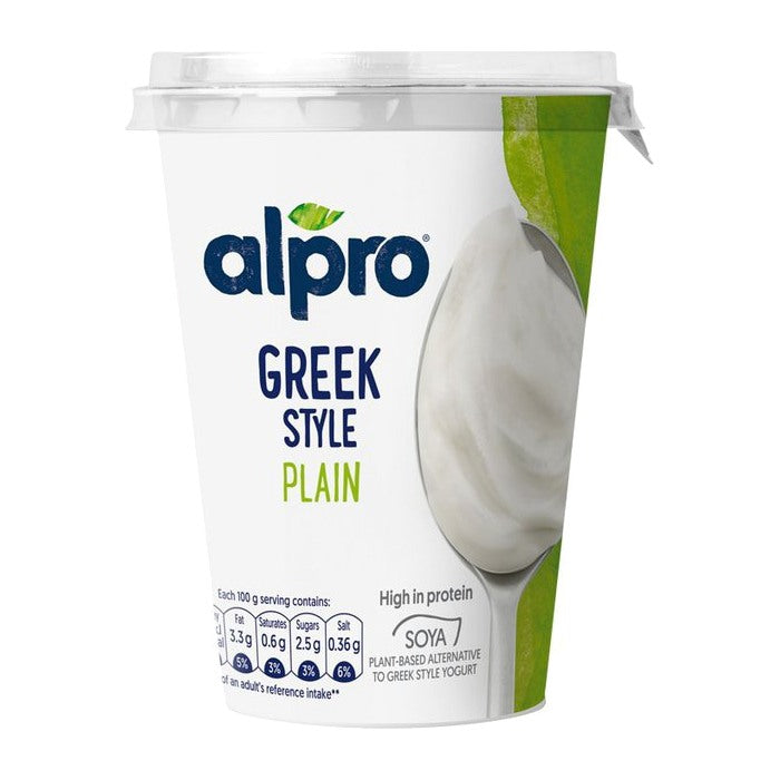 Alpro - Greek Style Plain Yoghurt Alternative, 400g | Buy at PlantX ...