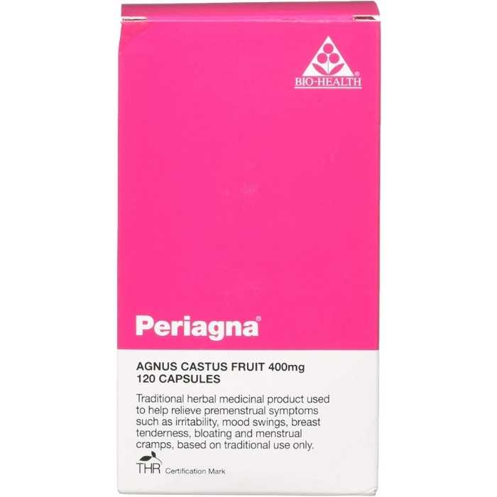 Bio-Health - Periagna Agnus Castus 400mg, 120 Capsules – PlantX UK