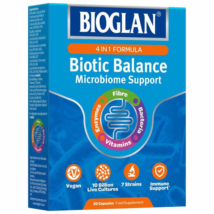 Bioglan - Biotic Balance Microbiome Support, 30 Capsules – PlantX UK