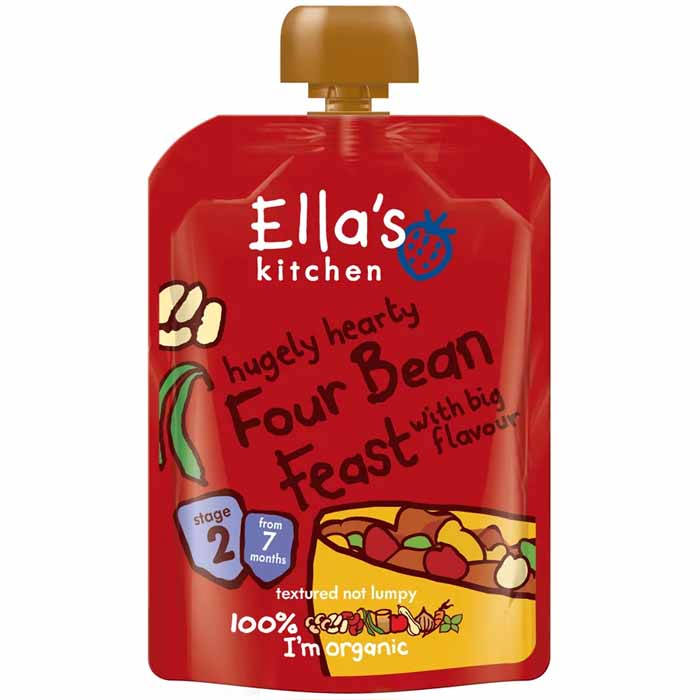 Ella's Kitchen - Four Bean Feast, 130g | Pack of 6 – PlantX UK
