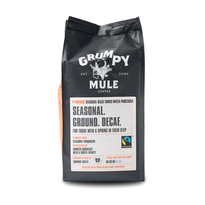 Grumpy Mule - Sumatra Ground Decaffeinated Coffee, 227g – PlantX UK