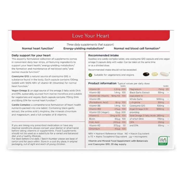 Healthspan - Love Your Heart, 28 Day Supply – PlantX UK