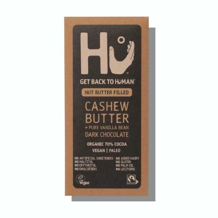 Hu - Organic Cashew Butter Dark Chocolate Bar 70%, 60g | Multiple Opti ...