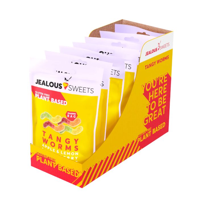 Jealous Sweets - Tangy Worms Share Bag Vegan Gummies | Multiple Sizes ...