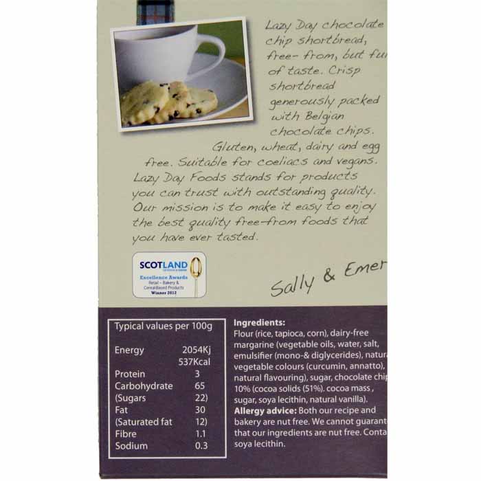 Lazy Day Foods - Chocolate Chip Shortbread | Buy Online at PlantX ...