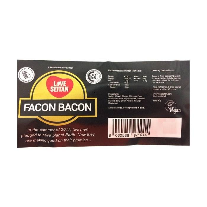LoveSeitan - Facon Bacon, 150g | Order Today at PlantX – PlantX UK
