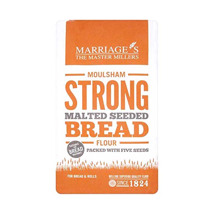 Marriage's - Malted Seeded Bread Flour, 1kg | Pack of 6 – PlantX UK