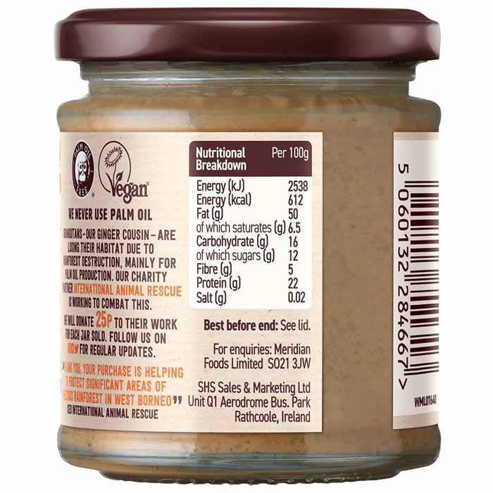 Meridian Foods - Ginger Nut Butter, 170g – PlantX UK