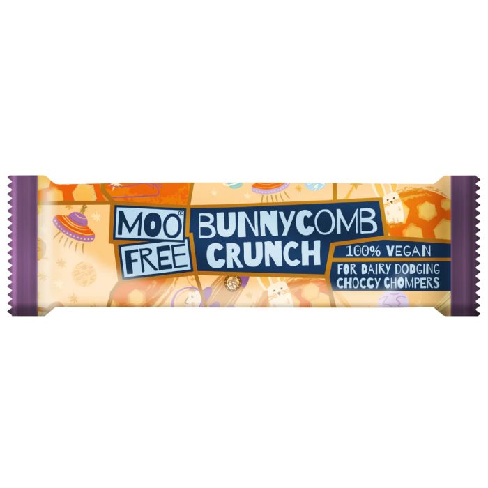 Moo Free - Bunnycomb Crunch Bar | Multiple Sizes – PlantX UK