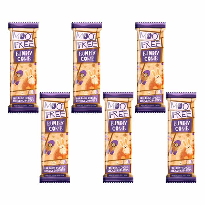 Moo Free - Mini Bar - Bunnycomb, 20g | Order at PlantX – PlantX UK