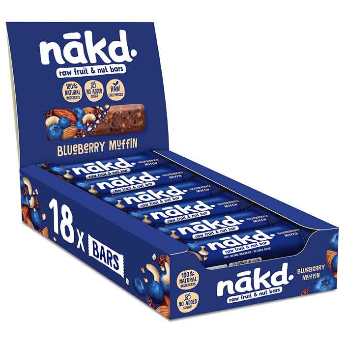 Nakd - Big Bar Natural Fruit & Nut Bars, 45g | Multiple Flavours | Pac ...