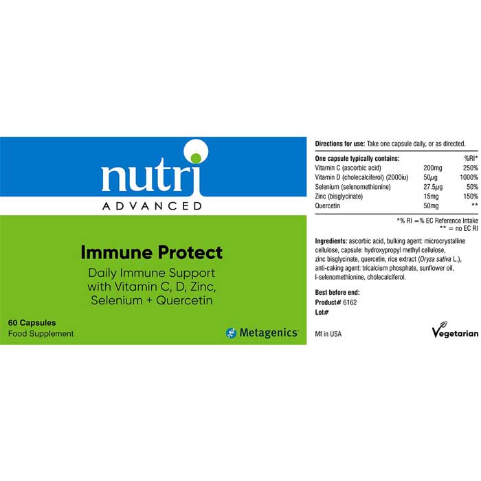 Nutri - Advanced Immune Protect, 60 Capsules – PlantX UK