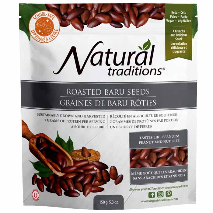 Organic Traditions - Roasted Baru Seeds, 150g – PlantX UK
