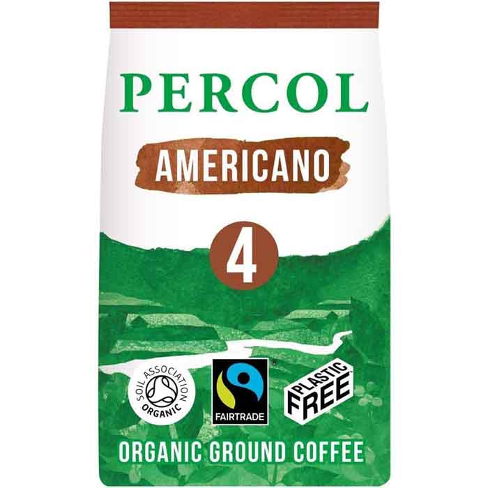 Percol - Rich Americano FT Organic Ground Coffee, 200g – PlantX UK