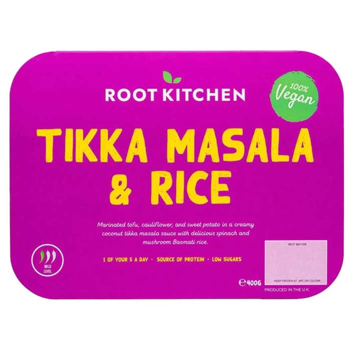 Root Kitchen - Tikka Masala & Rice, 400g – PlantX UK