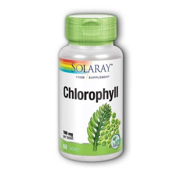 Solaray - Chlorophyll 100mg, 60 Capsules – PlantX UK