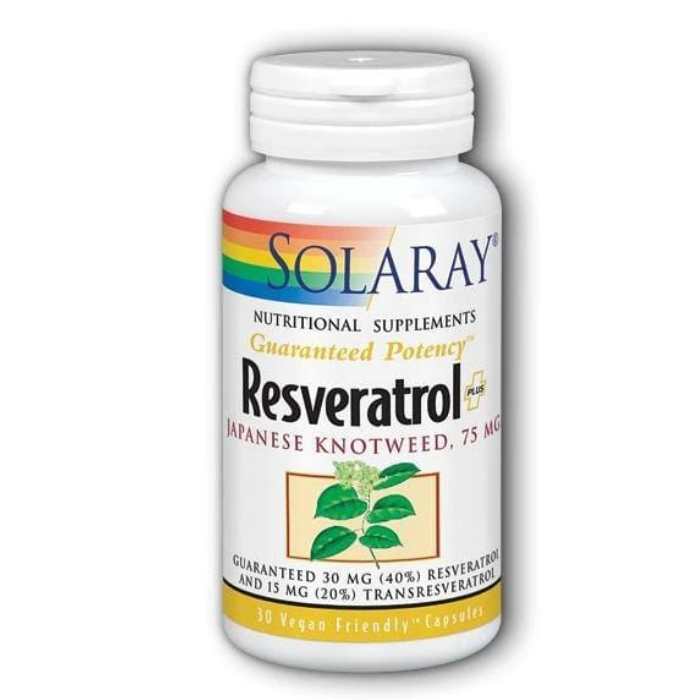 Solaray - Resveratrol Plus 75mg, 30 Capsules – PlantX UK