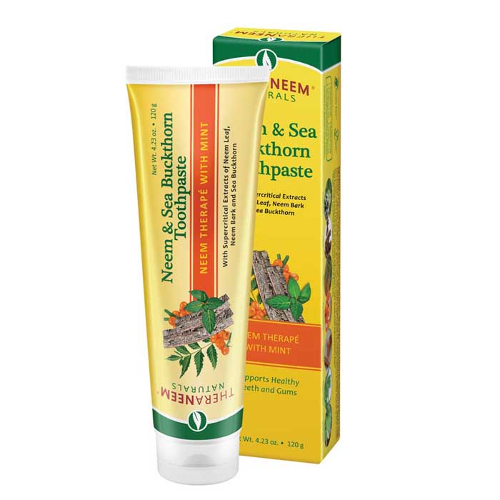 TheraNeem - Neem & Sea Buckthorn Toothpaste Mint, 125ml – PlantX UK
