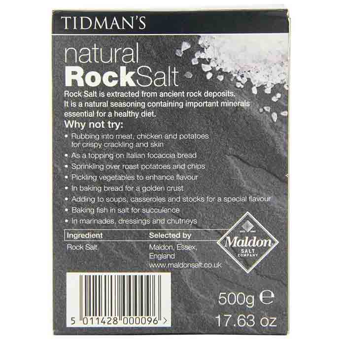 Tidmans - Natural Rock Salt, 500g – PlantX UK