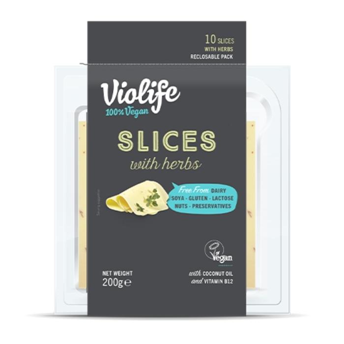 Violife - Herb Flavour Slices, 200g – PlantX UK